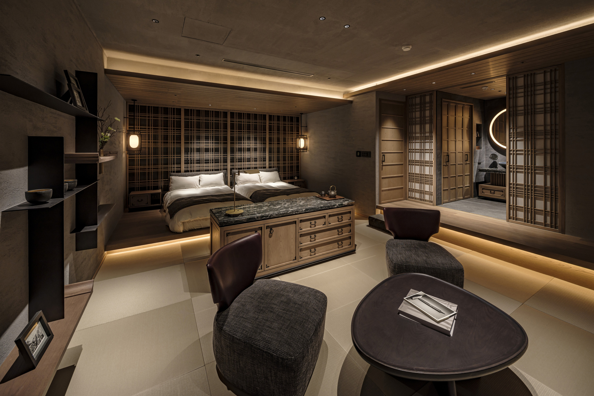 GUEST ROOMS -ZAZAN MINAKAMI- | DESIGN STUDIO CROW